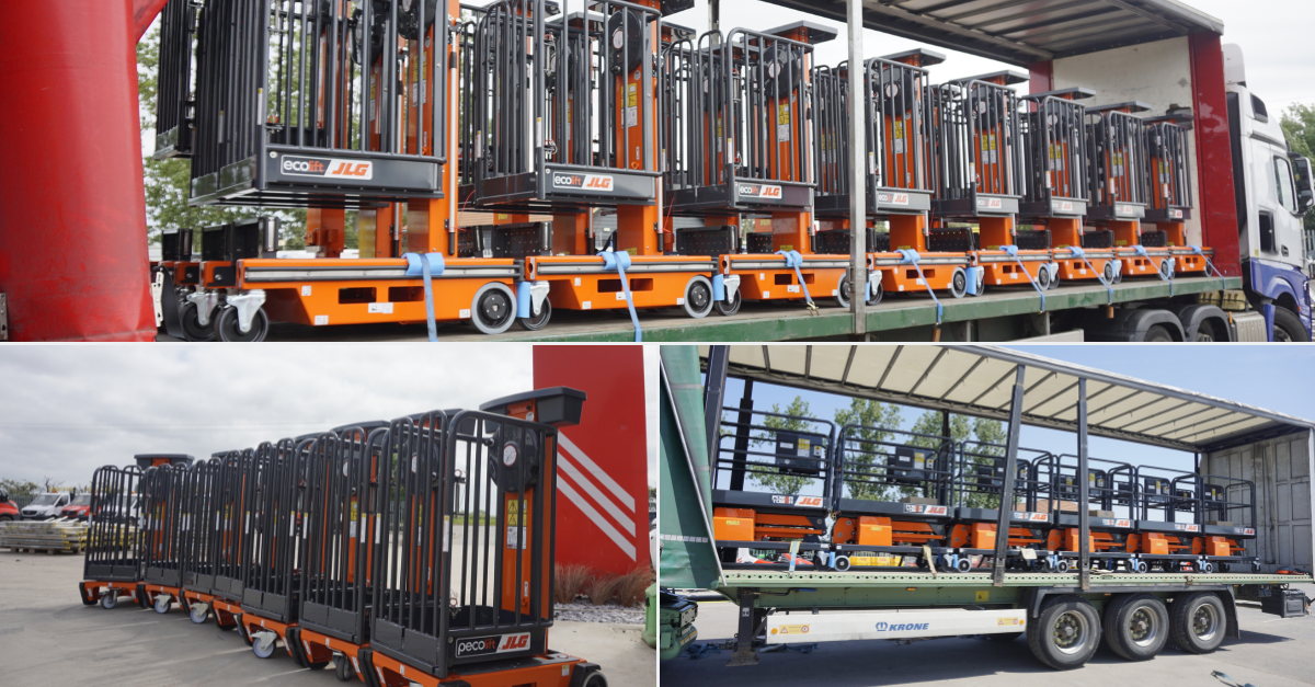 Taking Delivery of a New Batch of JLG Push-Around-Verticals (pavs) - THX